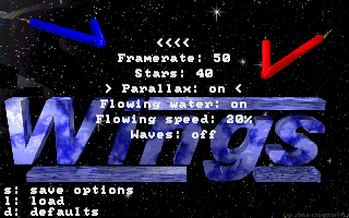 Screenshot of Wings (DOS, 1997) - MobyGames