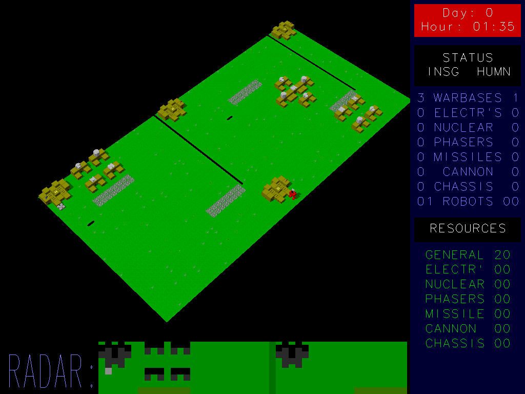 Screenshot of Nether Earth Remake (Windows, 2002) - MobyGames