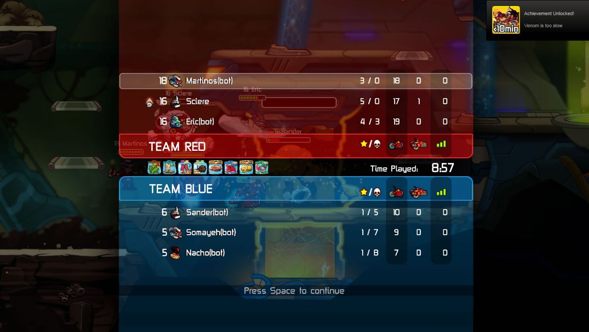 Screenshot Of Awesomenauts Windows 2012 Mobygames