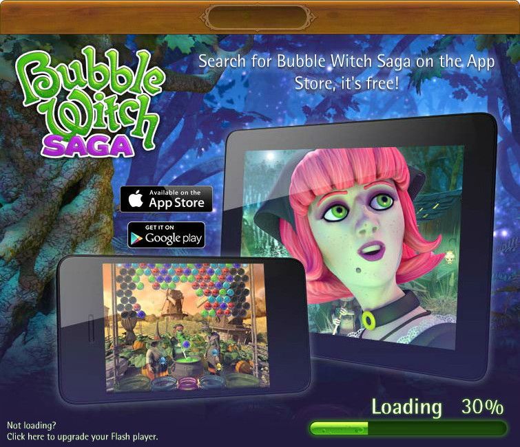 Screenshot of Bubble Witch Saga (Browser, 2011) - MobyGames