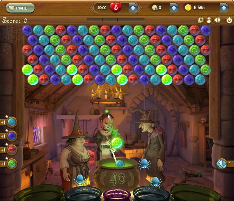Screenshot of Bubble Witch Saga (Browser, 2011) - MobyGames