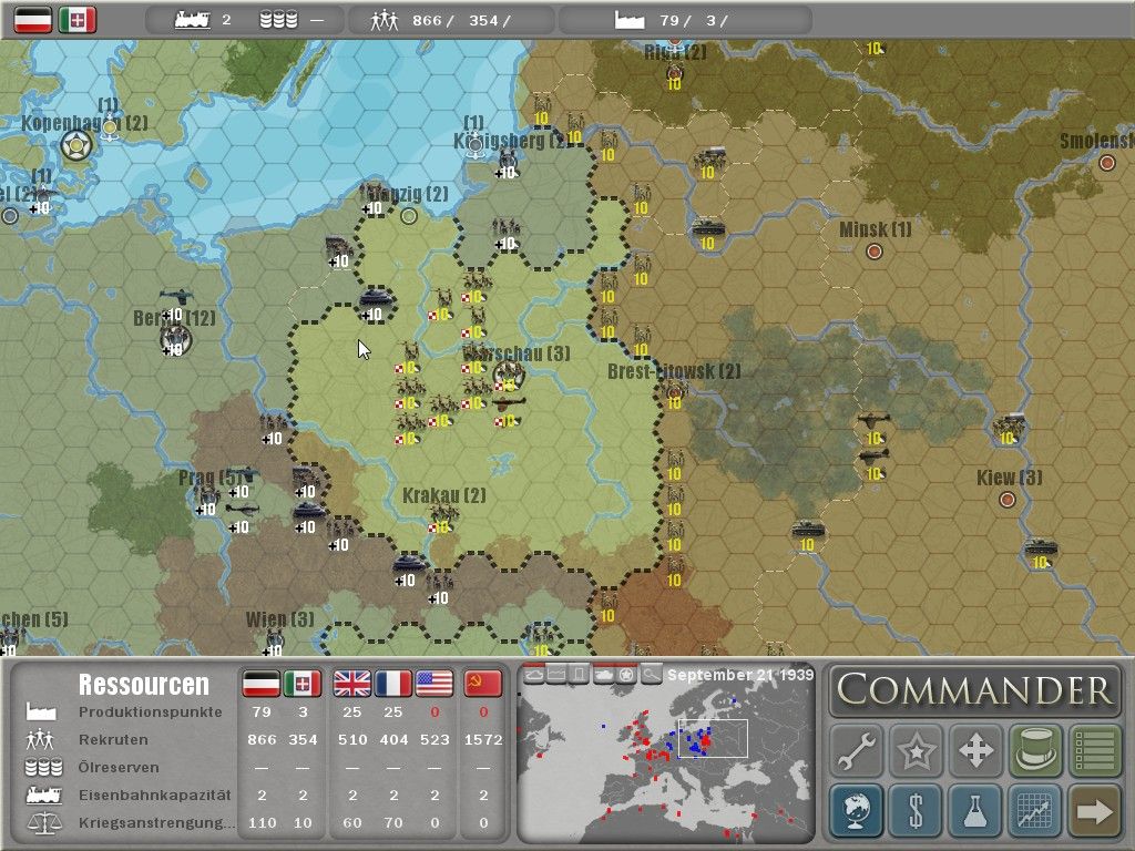 Screenshot of Commander: Europe at War (Windows, 2007) - MobyGames