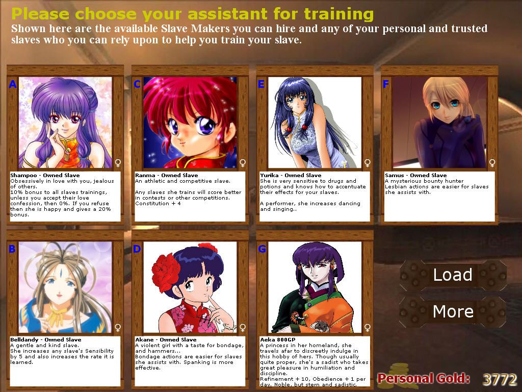 Screenshot of Slave Maker 3 (Windows, 2010) - MobyGames