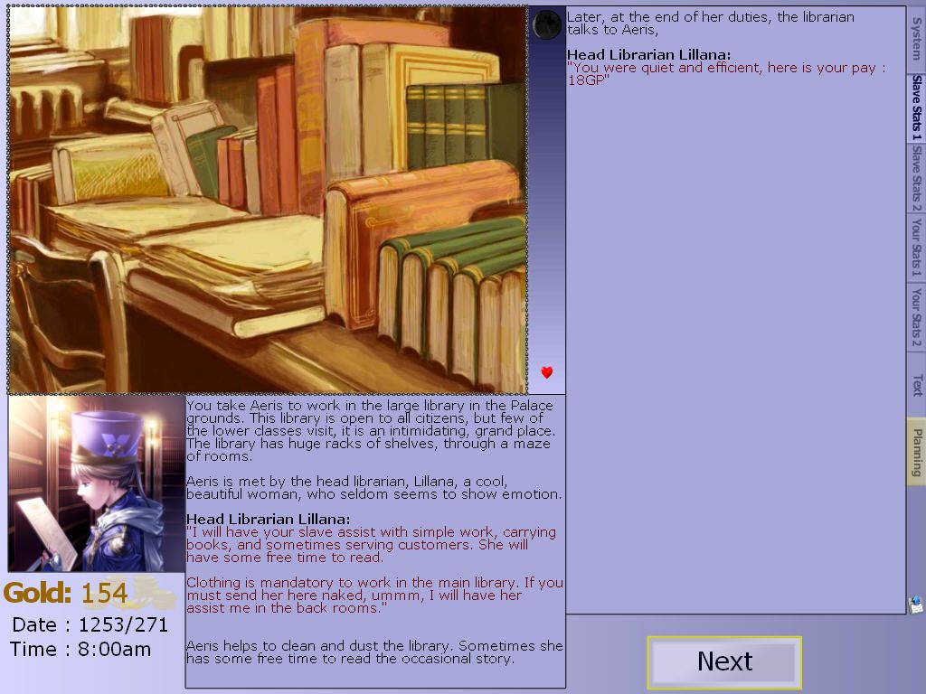 Screenshot of Slave Maker 3 (Windows, 2010) - MobyGames