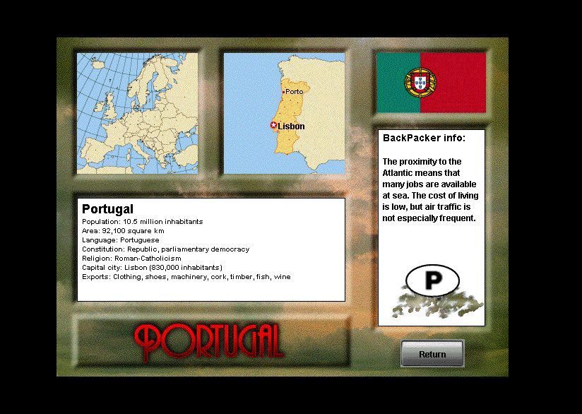 Screenshot of Backpacker (Windows, 1995) - MobyGames