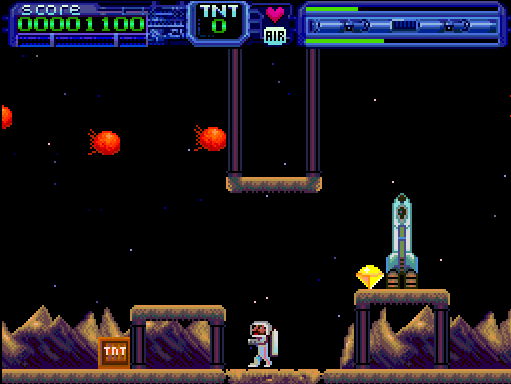 Screenshot of Baggers in Space (ZX Spectrum Next, 2020) - MobyGames