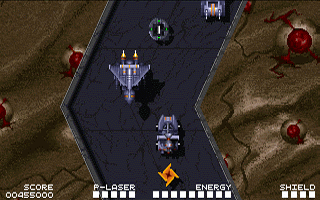 Screenshot of Highway Hunter (DOS, 1994) - MobyGames