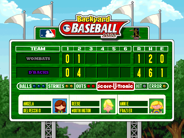 Screenshot of Backyard Baseball 2003 (Windows, 2002) - MobyGames