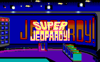 Screenshot of Super Jeopardy! (DOS, 1991) - MobyGames