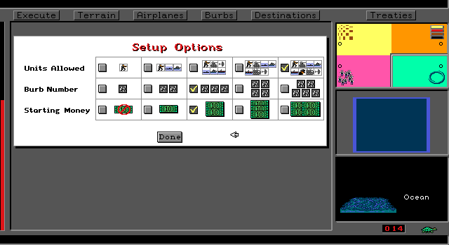 Screenshot of Global Conquest (DOS, 1992) - MobyGames