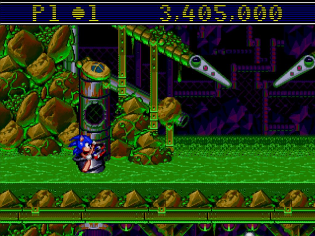 Screenshot of Sonic the Hedgehog: Spinball (Windows, 1993) - MobyGames