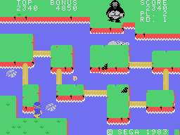 Screenshot of Congo Bongo (SG-1000, 1983) - MobyGames
