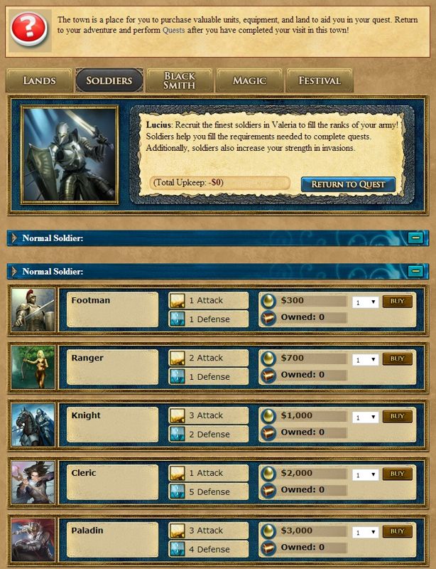 Screenshot of Castle Age (Browser, 2012) - MobyGames