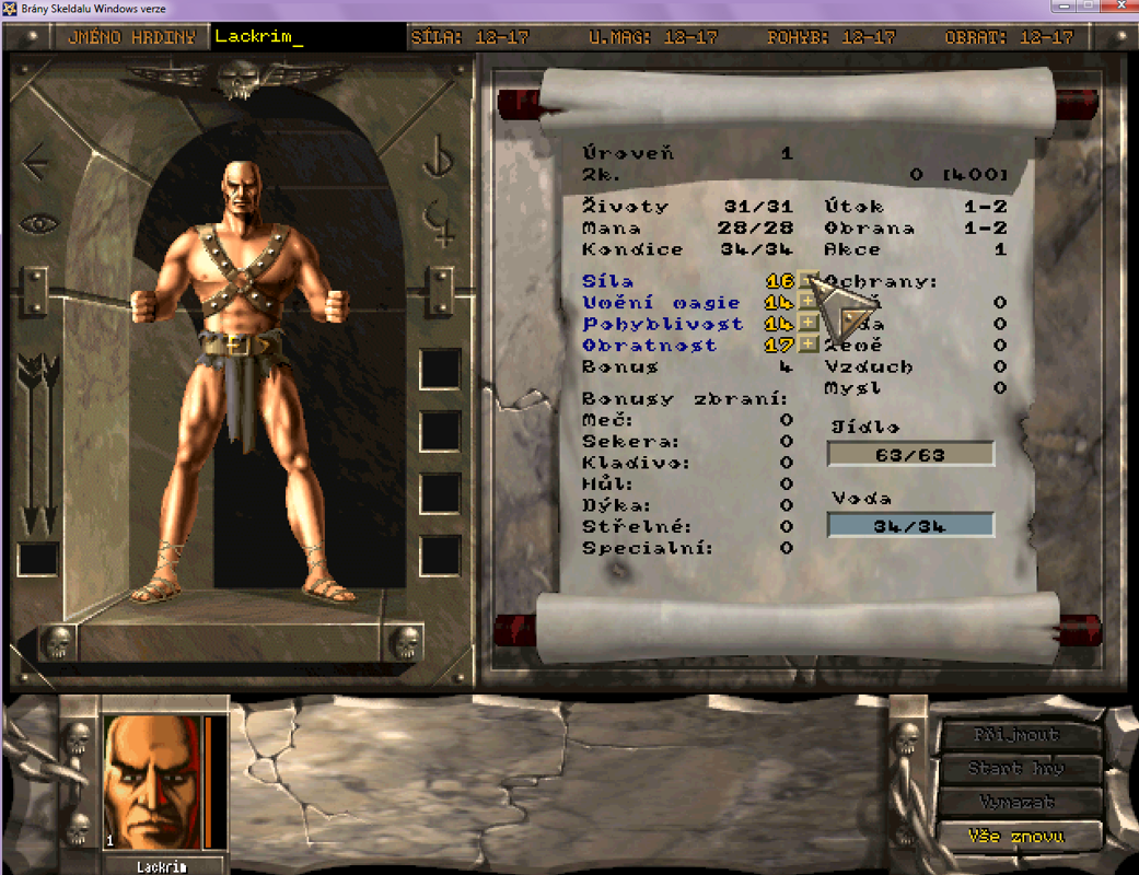 Screenshot of Brány Skeldalu (DOS, 1998) - MobyGames