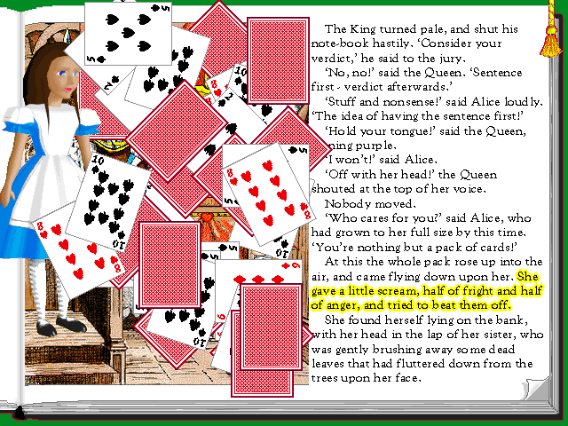 Screenshot of Alice in Wonderland (Windows 3.x, 1995) - MobyGames