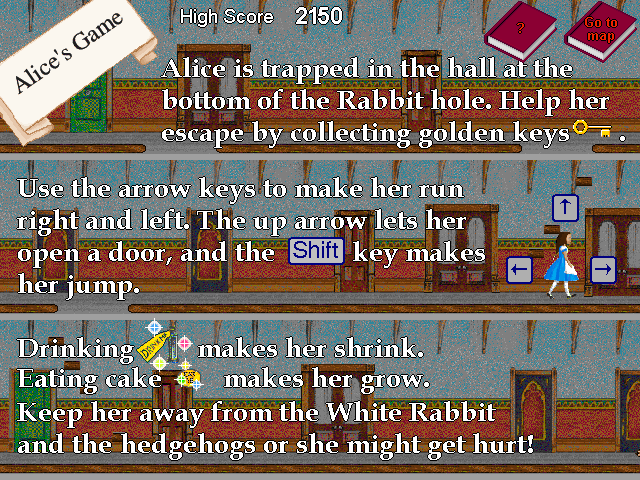 Screenshot of Alice in Wonderland (Windows 3.x, 1995) - MobyGames