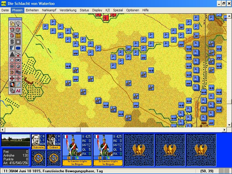 Screenshot of Battleground 3: Waterloo (Windows, 1996) - MobyGames