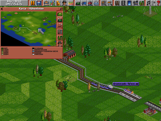 Screenshot of Transport Tycoon (DOS, 1994) - MobyGames