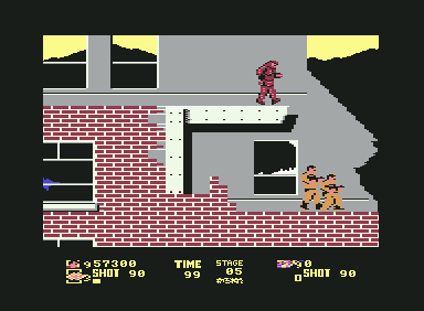 Screenshot of ESWAT: Cyber Police (Commodore 64, 1989) - MobyGames