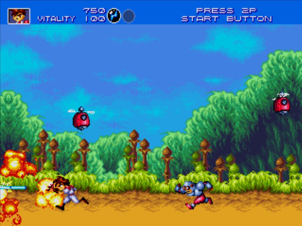 Screenshot of Gunstar Heroes (Windows, 1993) - MobyGames