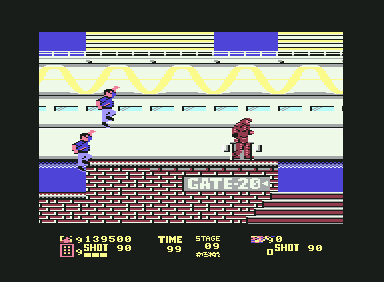 Screenshot of ESWAT: Cyber Police (Commodore 64, 1989) - MobyGames
