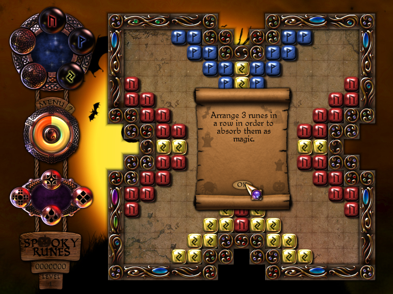 Screenshot of Spooky Runes (Windows, 2009) - MobyGames