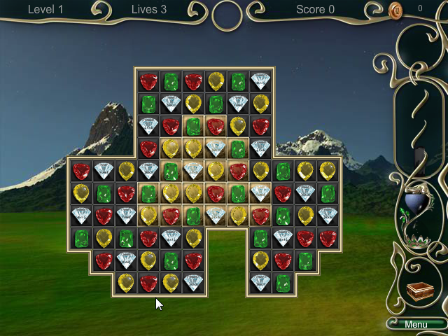 Screenshot of Jewel Match 3 (Browser, 2013) - MobyGames