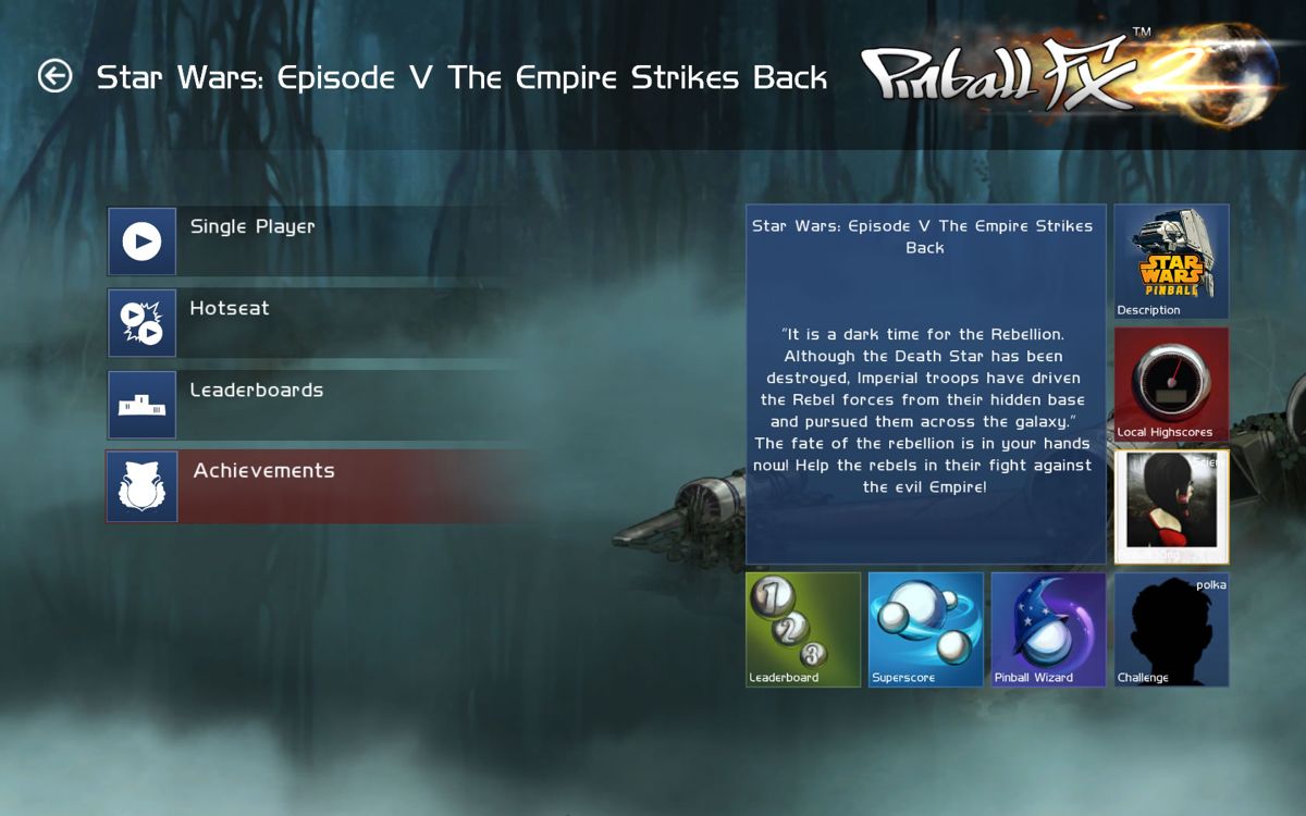 Pinball FX2: Star Wars Pinball screenshots - MobyGames