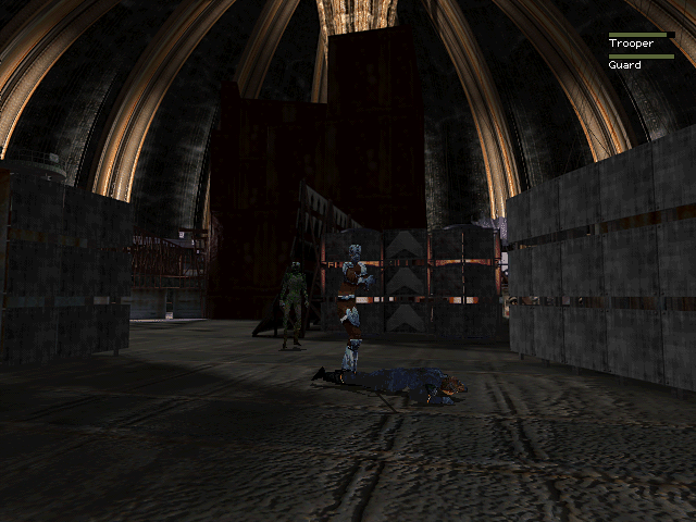 Screenshot of Queen: The eYe (DOS, 1998) - MobyGames