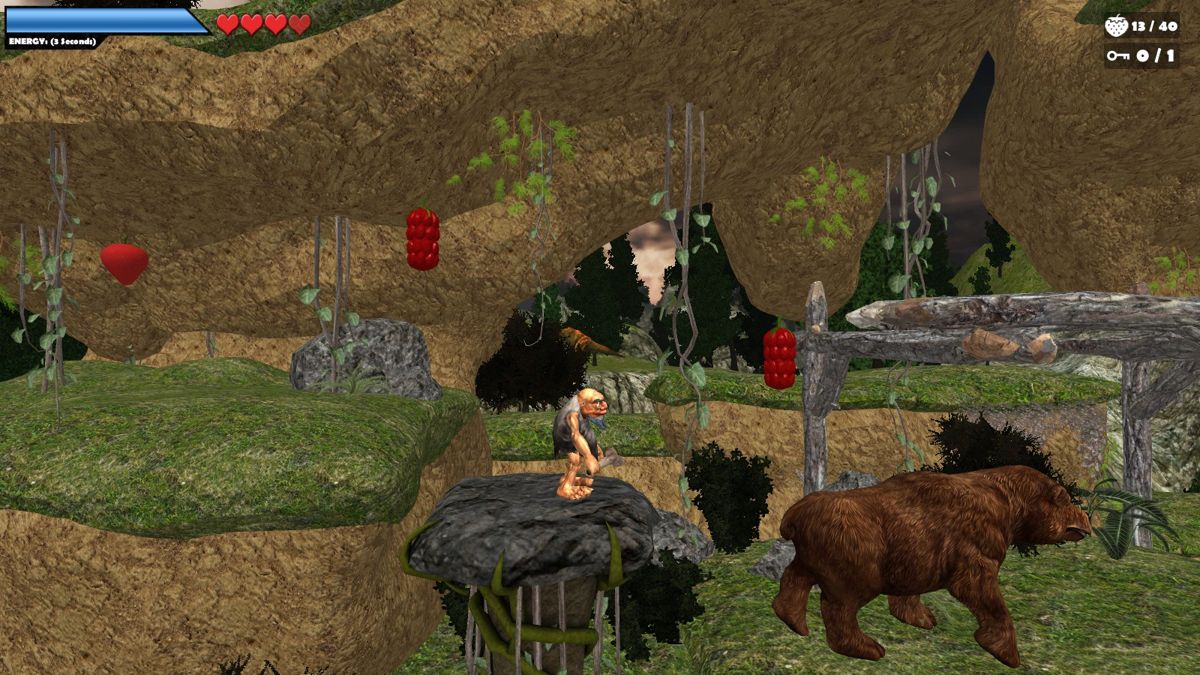 Screenshot of Caveman World: Mountains of Unga Boonga (Windows, 2016 ...
