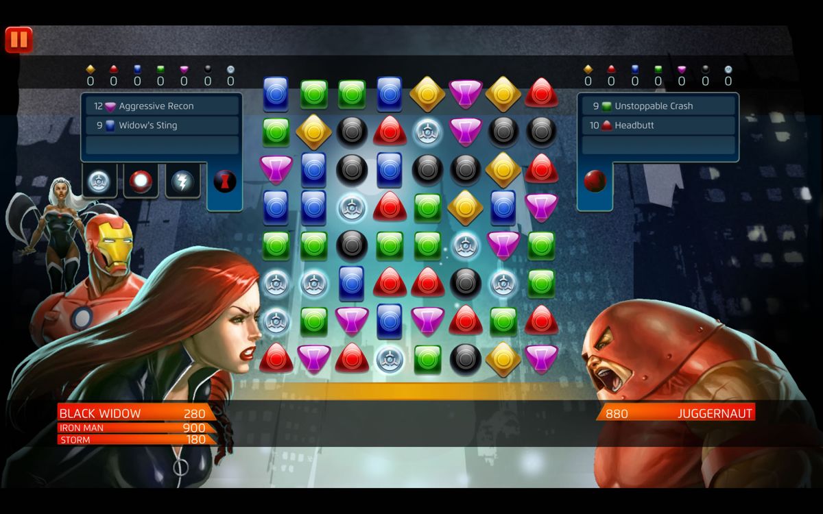 Screenshot of Marvel Puzzle Quest (Windows, 2013) - MobyGames