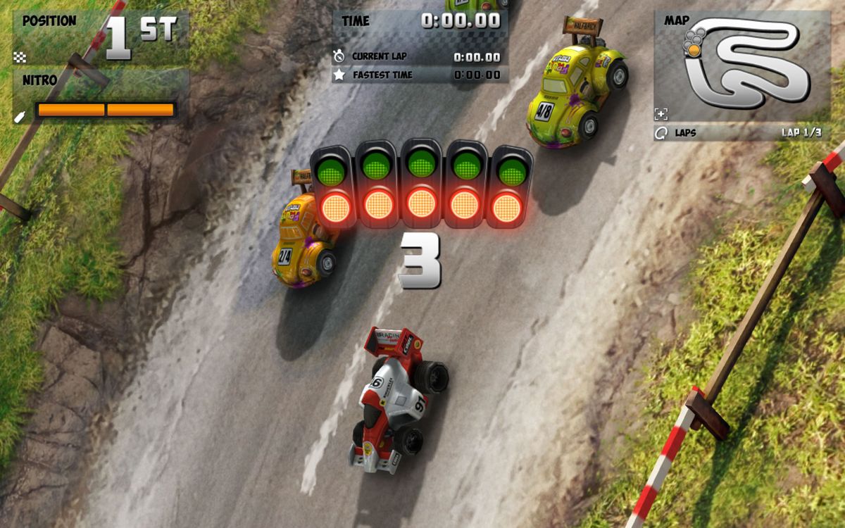 Screenshot of Mini Motor Racing (Windows, 2011) - MobyGames