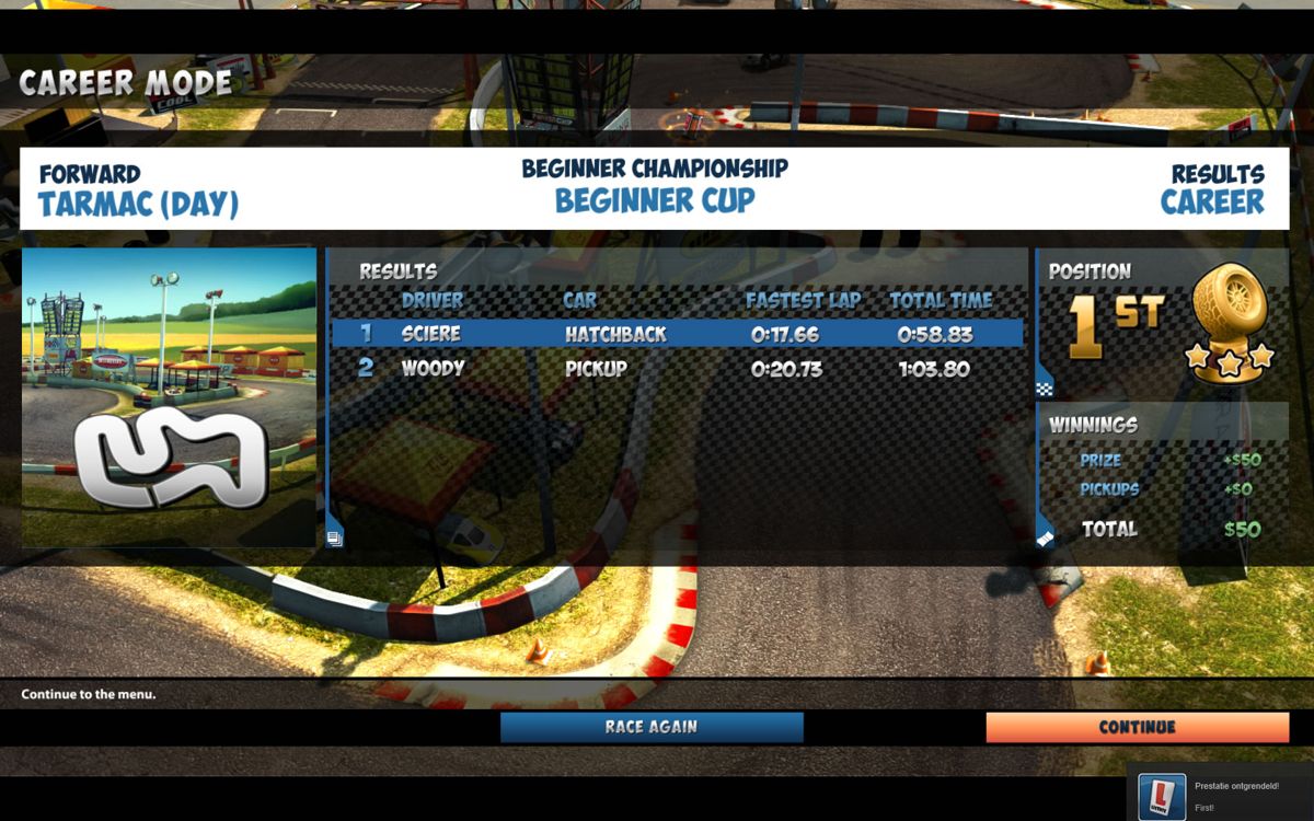 Screenshot of Mini Motor Racing (Windows, 2011) - MobyGames