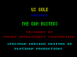 Screenshot of The Dam Busters (ZX Spectrum, 1984) - MobyGames