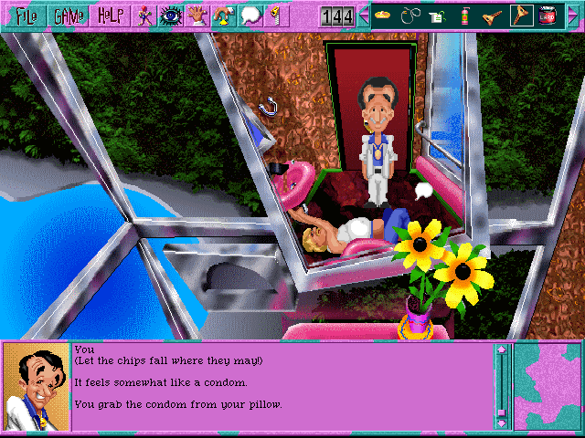 Screenshot of Leisure Suit Larry 6: Shape Up or Slip Out! (DOS, 1993) - MobyGames