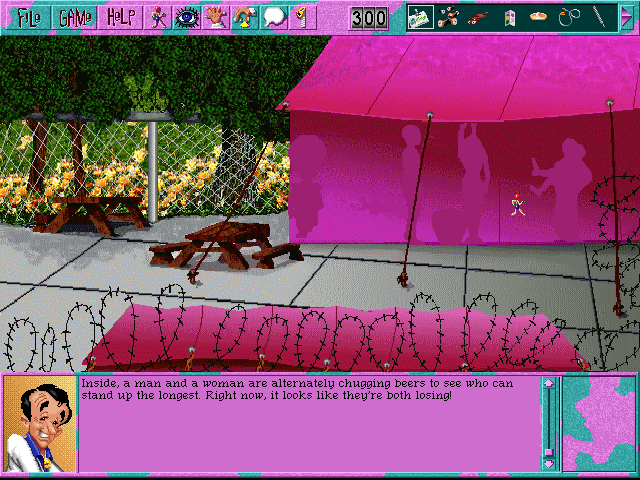 Screenshot of Leisure Suit Larry 6: Shape Up or Slip Out! (DOS, 1993) - MobyGames