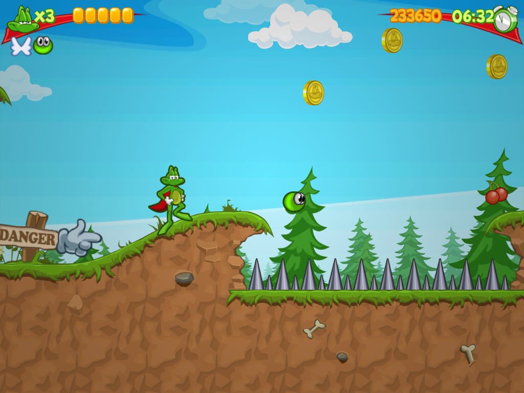 Screenshot of Superfrog HD (Windows, 2013) - MobyGames