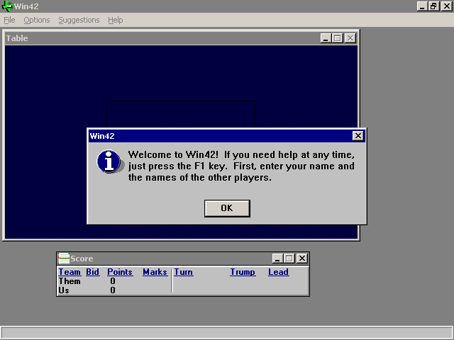 Screenshot of Win42 (Windows, 1996) - MobyGames
