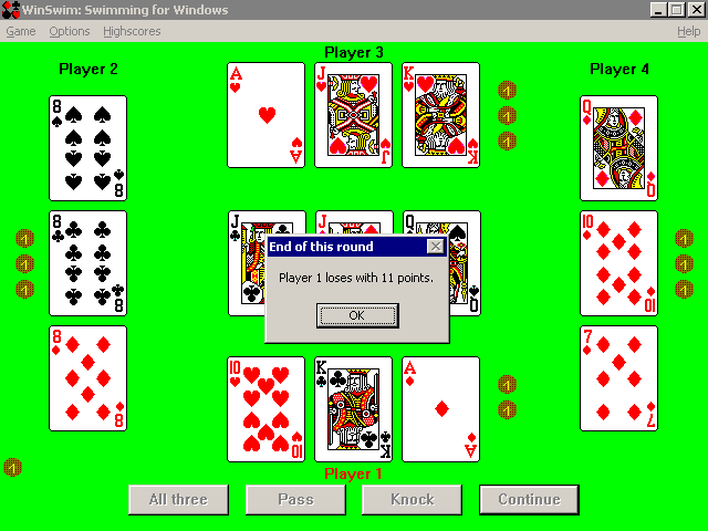 Screenshot of WinSwim (Windows 3.x, 1996) - MobyGames