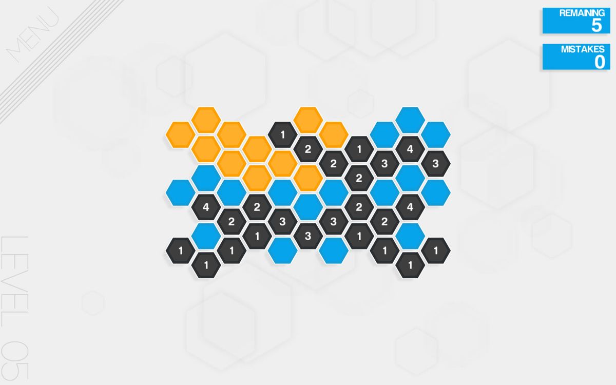 Screenshot of Hexcells (Windows, 2014) - MobyGames