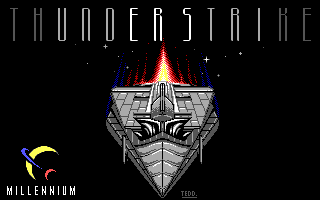 Screenshot of Thunderstrike (DOS, 1990) - MobyGames