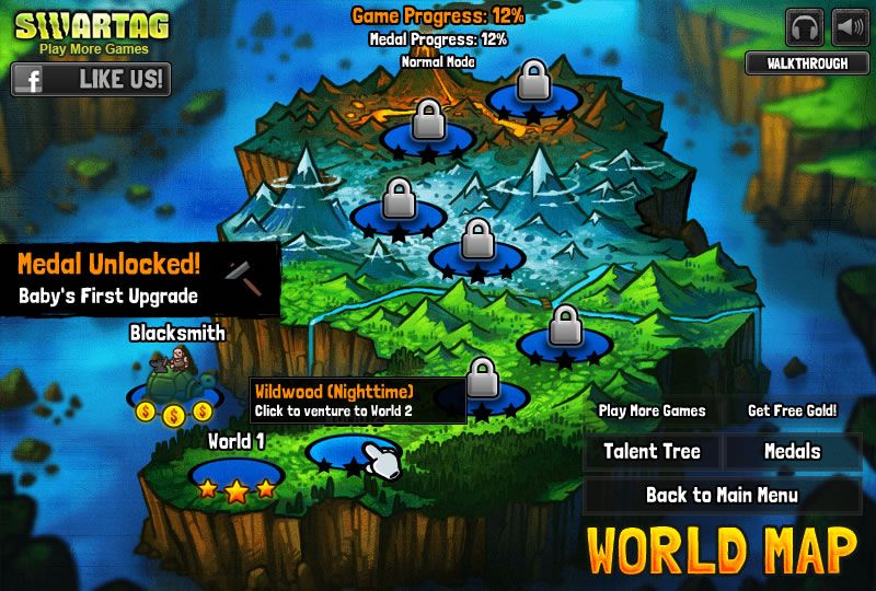 Screenshot of Sentry Knight (Browser, 2014) - MobyGames