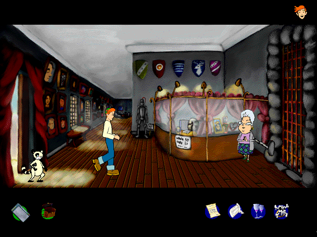 Screenshot of Konrad & Nobelmysteriet (Windows 3.x, 1997) - MobyGames