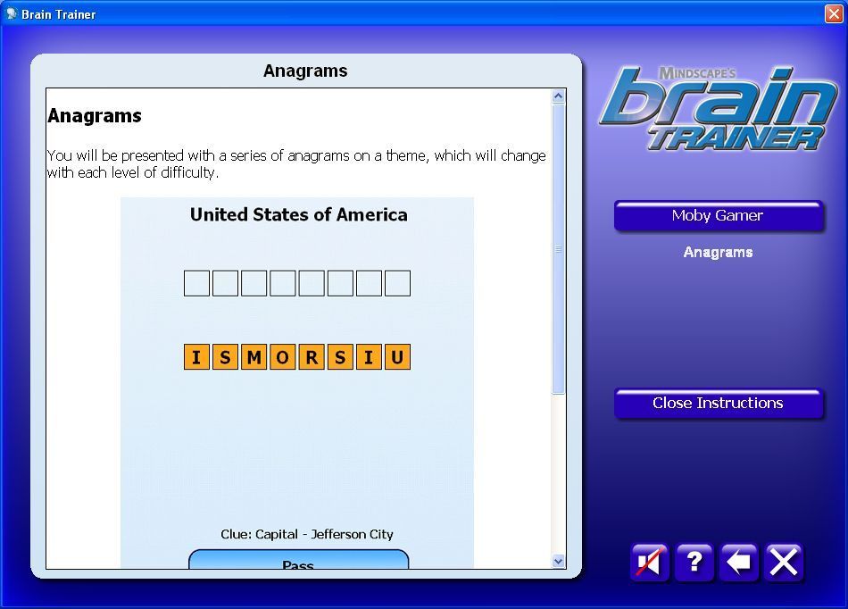 Screenshot of Mindscape's Brain Trainer (Windows, 2007) - MobyGames
