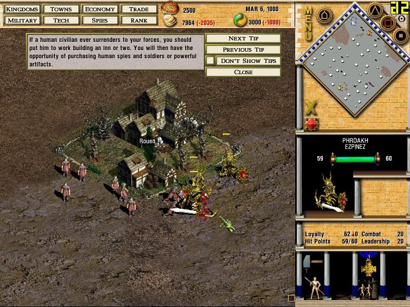 Screenshot of Seven Kingdoms II: The Fryhtan Wars (Windows, 1999 ...