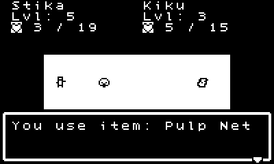 Screenshot of Pulpmon (Playdate, 2022) - MobyGames