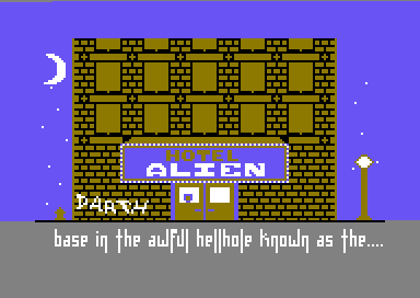 Screenshot of Hotel Alien (Commodore 64, 1985) - MobyGames