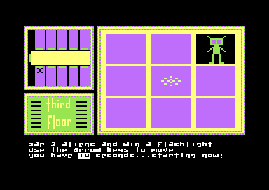 Screenshot of Hotel Alien (Commodore 64, 1985) - MobyGames