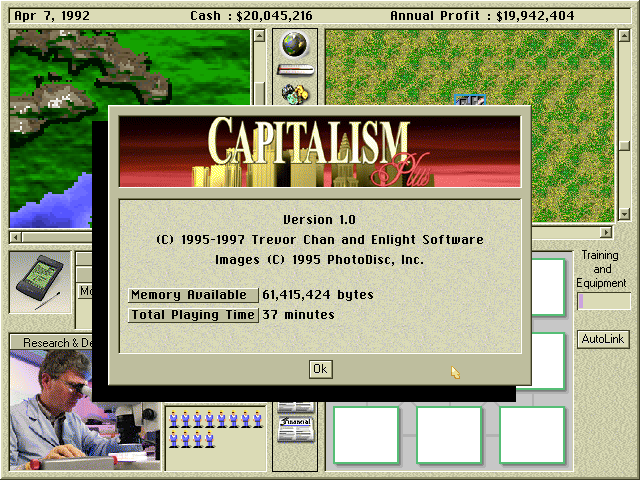 Screenshot of Capitalism Plus (DOS, 1997) - MobyGames