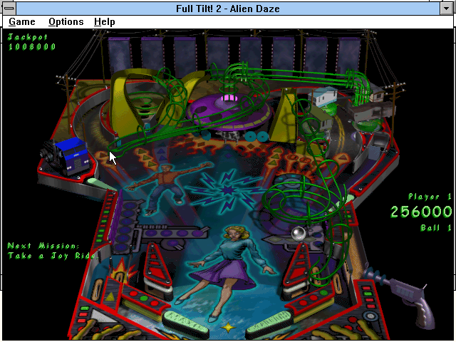 Screenshot of Full Tilt! 2 Pinball (Windows 3.x, 1996) - MobyGames